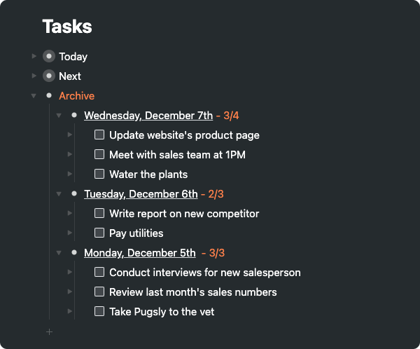 Task management basics - Workflowy guide